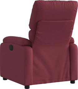 Elektrické polohovací křeslo vínové textil 3204803