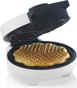 Trebs 13100 bílá / Vaflovač / 1000 W / 5 vaflí / tvar srdce