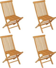 5dílný zahradní jídelní set masivní teakové dřevo 3059581