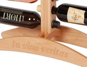 Stojan na víno 613 - Dřevěný stojan na 8 lahví vína