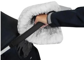 ESITO Rukávník ke kočárku Minky softshell RFX 45 x 53 cm Šedá/Modrá