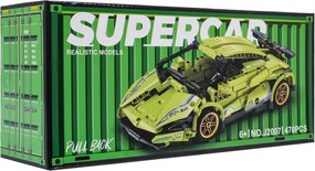 Stavebnice auta SUPERCAR No.J2007 zelená - 470 dílků