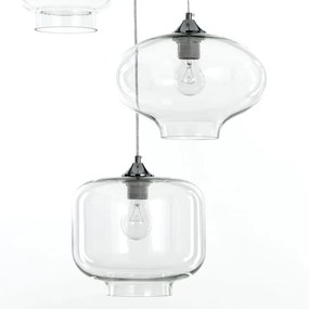 Tomasucci Závěsný lustr SAKY CLEAR Ø.47x126cm,skleněný