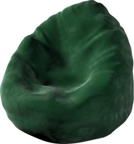 Sedací vak barva zelená látka lesklé, sametová