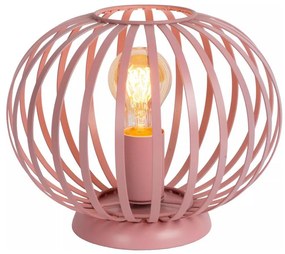 Lucide 78593/25/66 - Stolní lampa MERLINA 1xE27/40W/230V pr. 25,5 cm růžová