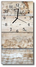 Nástěnné hodiny vertikální Přírodní béžové dřevo