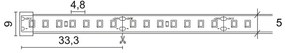 Indeluz 203DS-L4014FC0-00 24 V LED pásek Nilo 5, 14,4W/m, 4000K, 5m, IP67