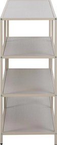 Knihovna Seaford 114 cm šedá