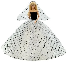 Šatičky  a botičky pro panenky Barbie (30 cm) Barva: K