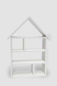 Vingo Dětská domečková knihovna - bílá, 90 cm