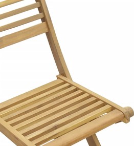 vidaXL Skládací zahradní židle 4 ks 48,5 x 61,5 x 87 cm masivní akácie [365740]