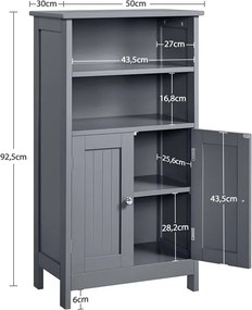 Koupelnová skříňka – tmavě šedá (266683120679)