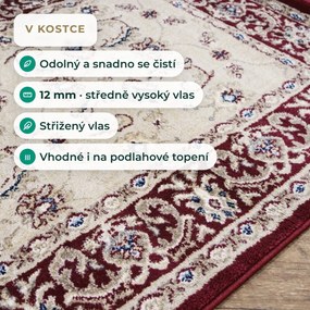 Angel Carpet, Kusový koberec Sultan 21 Red, 160x230, červená, kancelář
