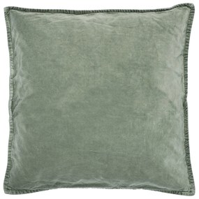 IB LAURSEN Sametový povlak na polštář Velvet Olive 52×52 cm, zelená barva, textil