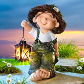 Dekorační figurka Franta s lucernou