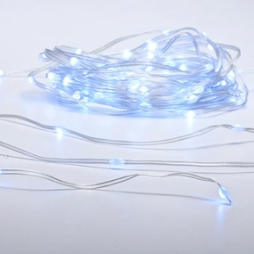 ACA DECOR Venkovní stříb. LED nano řetěz 10m CW 8 fun. 3xAA