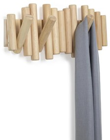 Sklápěcí věšák Picket s pěti háčky přírodní Umbra