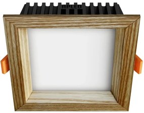 APLED - LED Podhledové SQUARE WOODLINE LED/6W/230V 4000K 12x12 cm jasan masiv