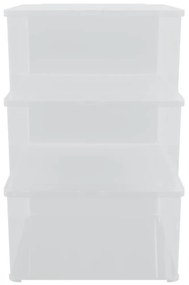 Plastové úložné boxy 3 ks 10 l stohovatelné - Default Title