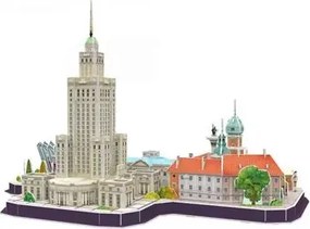 CubicFun 3D Puzzle CityLine - Waršava / 126 dílů / 53 x 18.1 x 20.5  c