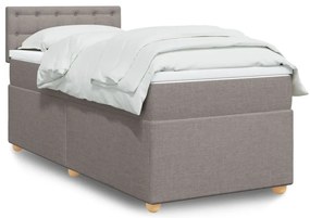 Box spring postel s matrací taupe 90x190 cm textil 3288853