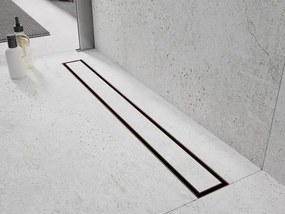 Mexen Flat M13 lineární odtok 2v1 60 cm, růžové zlato - 1610060-15