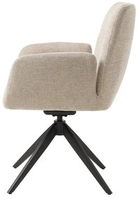 Designová otočná židle Talaith písková