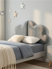 Sinsay - Čalouněné nástěnné panely ve tvaru obláčku 2 pack - šedá