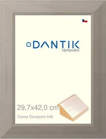 DANTIK rámeček 29,7x42 | Caa Decapato bílá (Plexi Čiré)