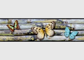 Samolepící bordura na zeď Motýli | 5 m x 13.8 cm | DWB8238