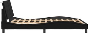 Rám postele bez matrace Zadar černý 120 x 200 cm umělá kůže 3208170
