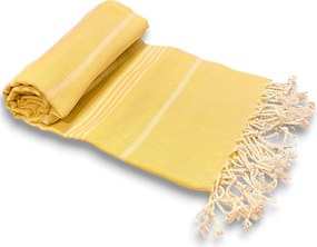 Bavlněná osuška Sultan 5 - citronová žlutá