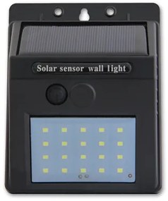 MASTER LED LED solární lampa 20SMD - 200 lm - senzor soumraku - studená bílá