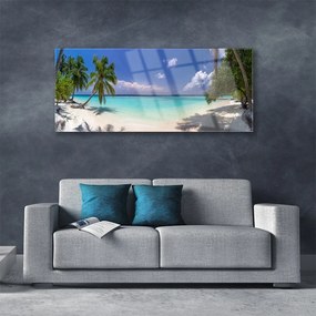 akrylový obraz Moře Pláž Palma Krajina 125x50 cm