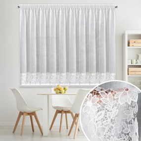 ZÁCLONA NA PÁSCE ARTEMIDA 350X155 CM BÍLÁ