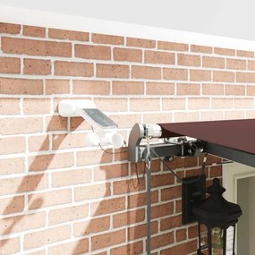 Automatická zatahovací markýza s LED světly hnědá 600 x 300 cm 3310224