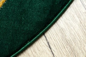 Dywany Łuszczów Kusový koberec Emerald 1013 green and gold kruh ROZMĚR: 160x160 (průměr) kruh