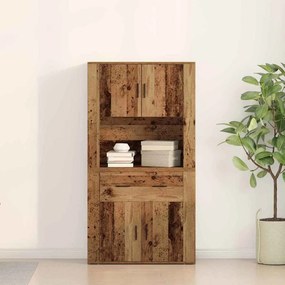 Highboard Staré dřevo 80 x 33 x 150 cm Kompozitní dřevo 3334340