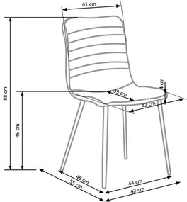 HALMAR K251 židle šedá