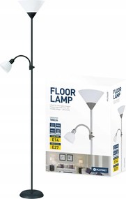 Elegantní stojací Led podlahová lampa pro čtení Noční 60 W Černá 180 cm