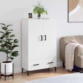 Skříň highboard bílá 69,5 x 31 x 115 cm kompozitní dřevo