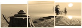 Obraz na plátně - Zen stones - panoráma 5162FE (90x30 cm)