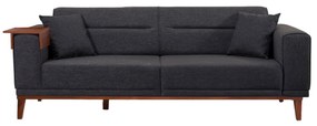 Hanah Home Pohovka LIONES s odkládacím stolkem antracitová 223 cm