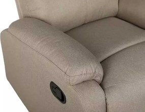 LuxuryForm DESIGN Televizní křeslo CARLOS s polohováním - béžové