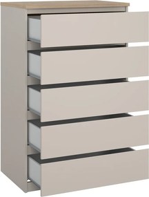 Krémová komoda 77x121x50 cm Naia – Tvilum
