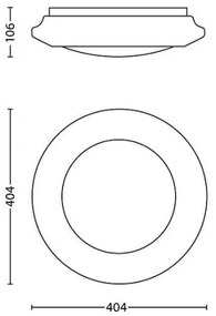 Philips 33365/31/16 - LED Stropní svítidlo MYLIVING CINNABAR LED/22W/230V 2700K