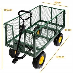 Kvalitní zahradní vozík na nafukovacích kolech 3v1