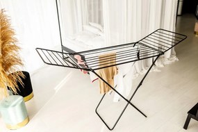 Erga Model 200 Black, rozkládací sušák na prádlo 178x55x106 cm, černá, ERG-SEP-10SUSSTO20BLA