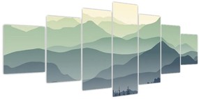Obraz - Forest Mountain (210x100 cm)