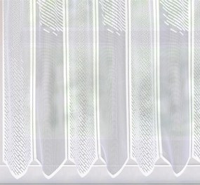 Záclona žakárová, Ina vitrážka metráž, bílá 100 cm
